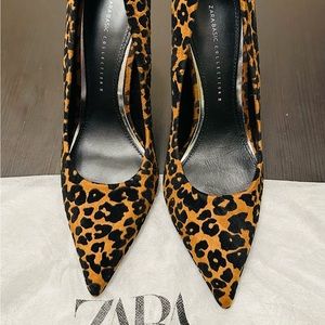 Zara | Shoes | Zara Leopard Print Stilletos | Poshmark